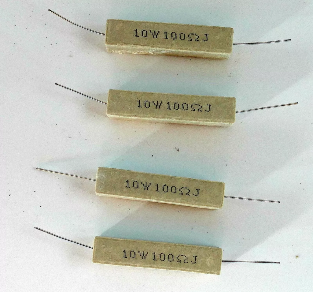 10W10052J 100 Ohm 10 watt wire round ceramic resistors (4 pieces ...